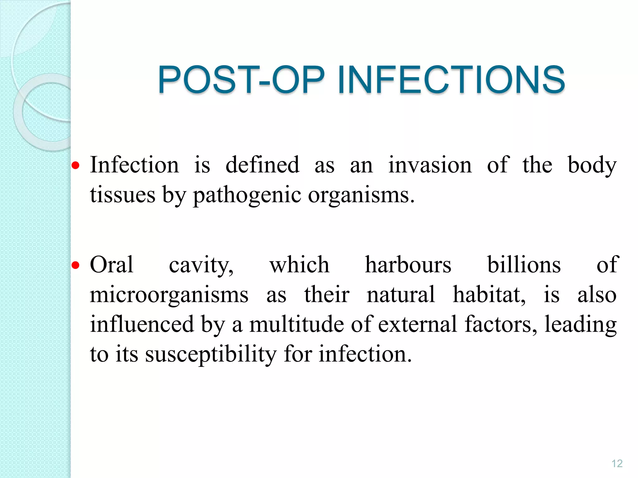 Rationale for use of antibiotics after periodontal surgery | PPTX
