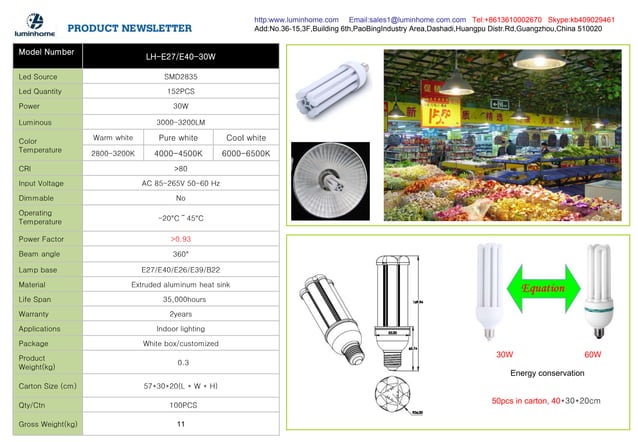 5 w --100w led light BULB, Energy saving light specifications | PPT