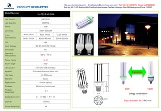 5 w --100w led light BULB, Energy saving light specifications | PDF