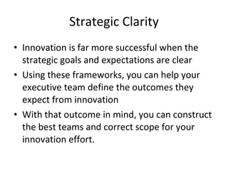 Aligning innovation with strategy | PPT