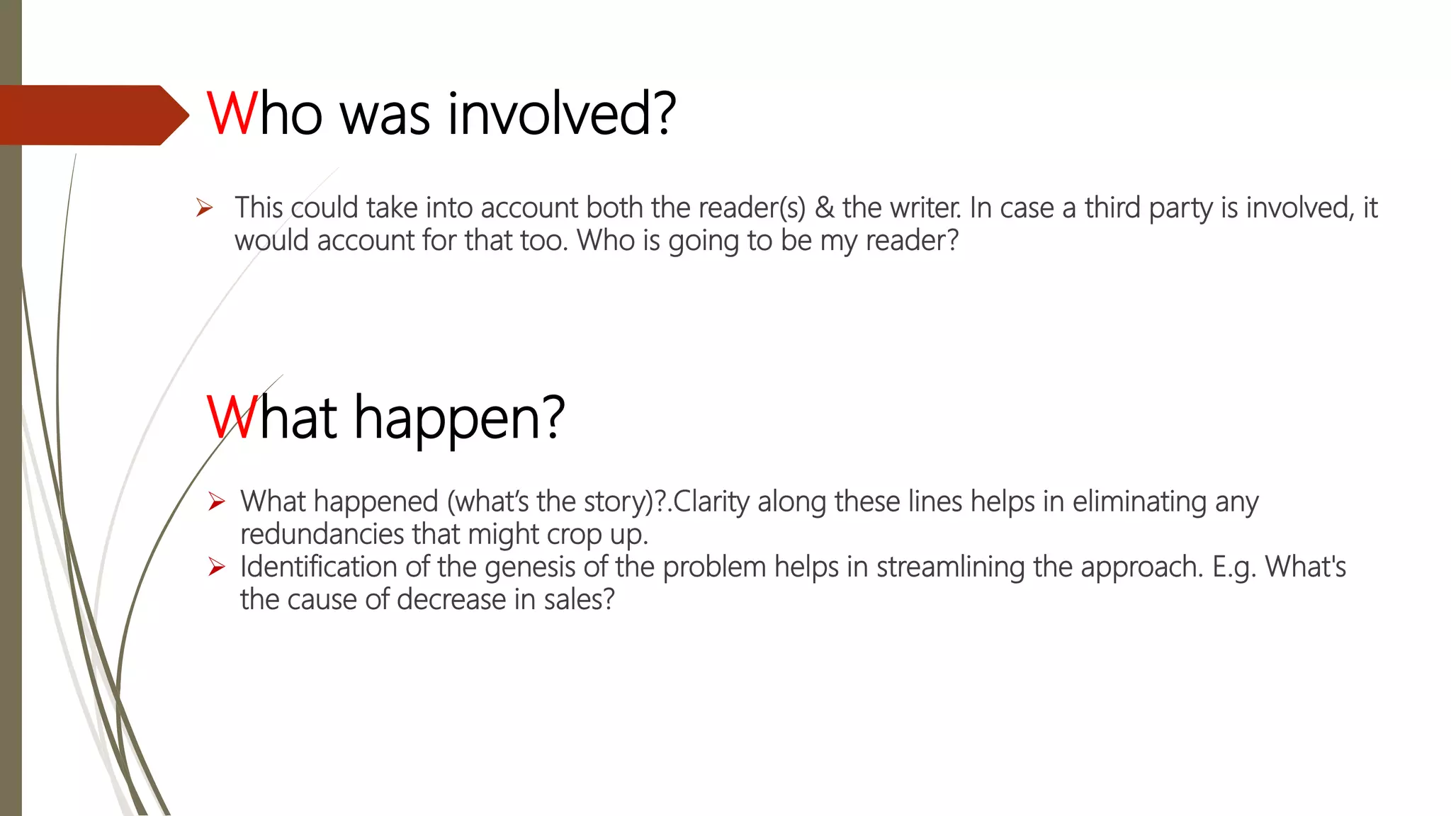 5W & 1H of report writing | PPTX