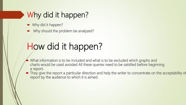 5W & 1H of report writing | PPTX