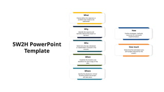 5W2H - CALIDAD PARA ANÁLISIS DE PROBLEMAS | PPTX