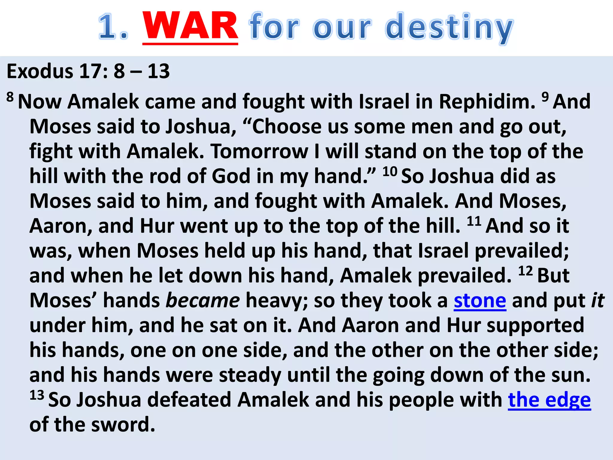5 walking into our destiny as god's sons & daughters | PPT