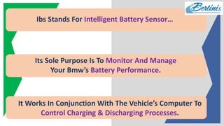 5 Warning Signs Your BMW's Intelligent Battery Sensor Needs Attention ...