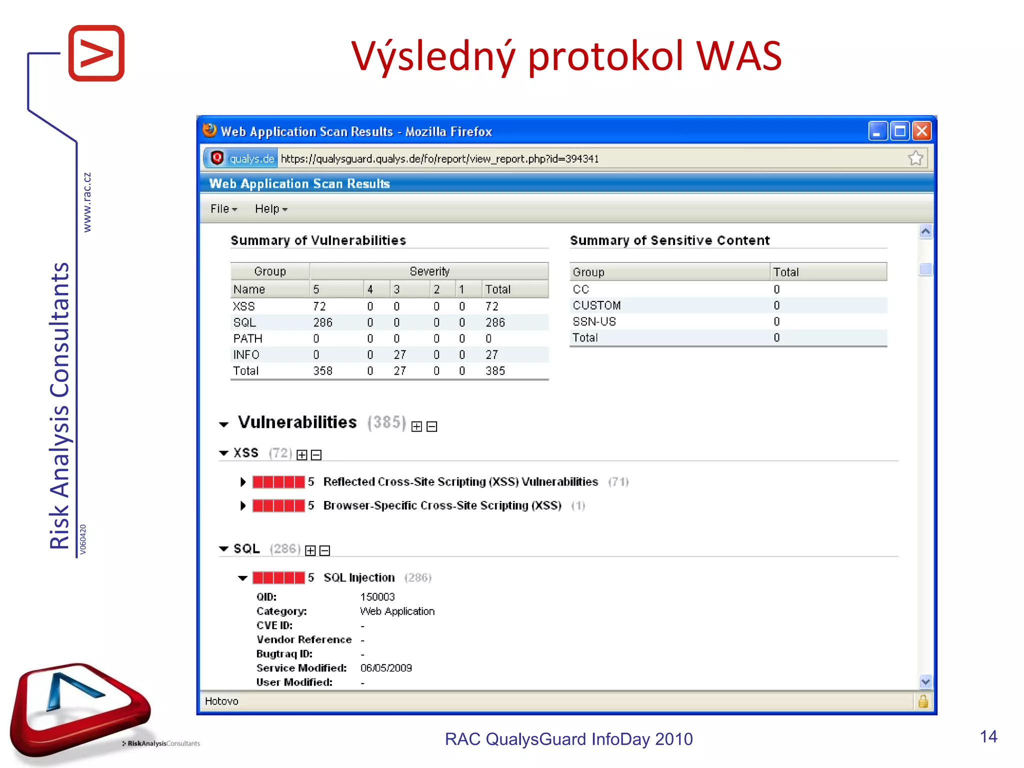 Web Application Scanning (WAS) | PPT