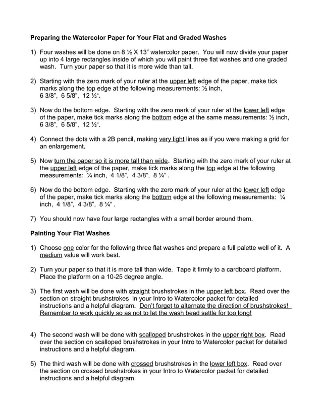 5 watercolor practice 3 1 | PDF