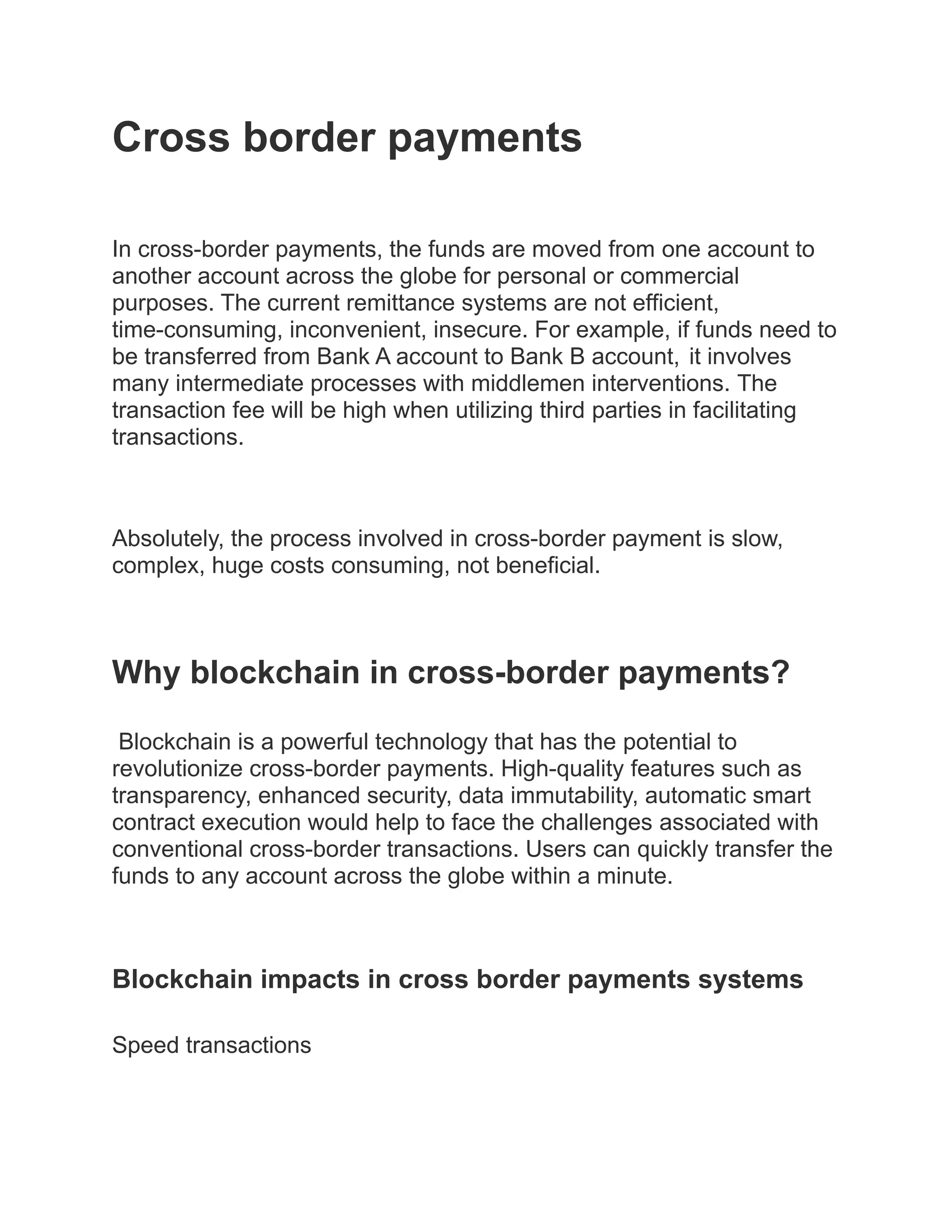 5 ways blockchain will impact cross border payments | PDF