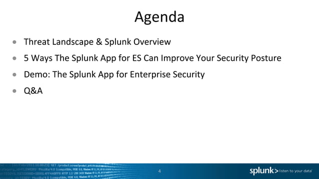 5 Ways to Improve your Security Posture with Splunk Enterprise Security ...