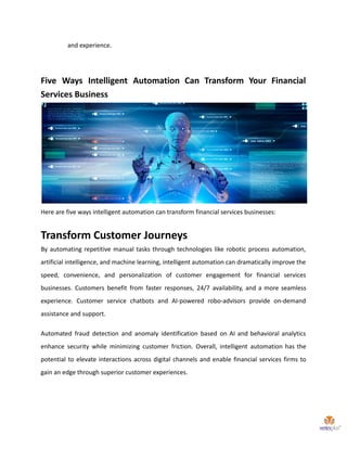 5 Ways Intelligent Automation Can Transform Your Financial Services ...