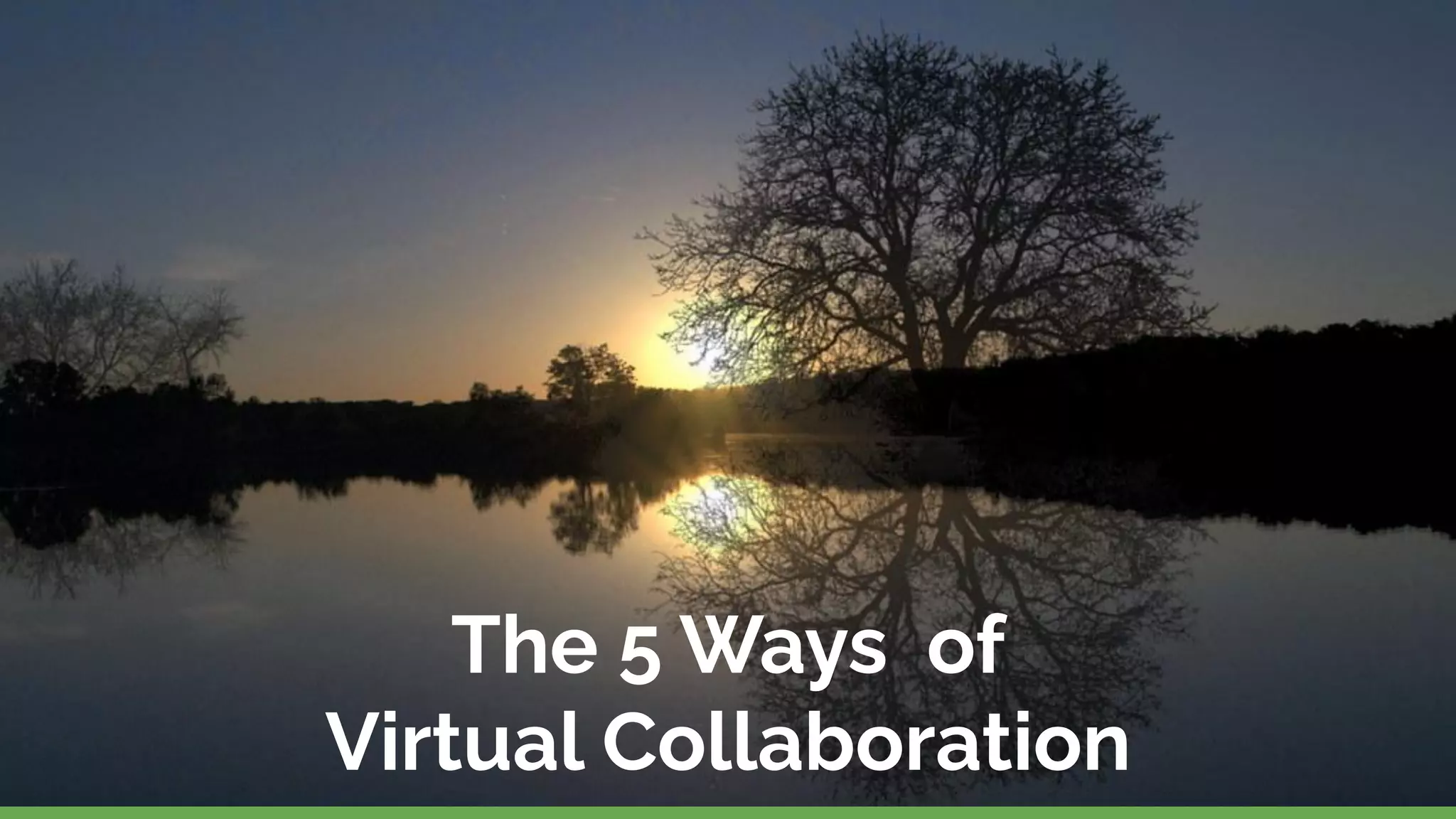 5 Ways of Virtual Collaboration | PPT