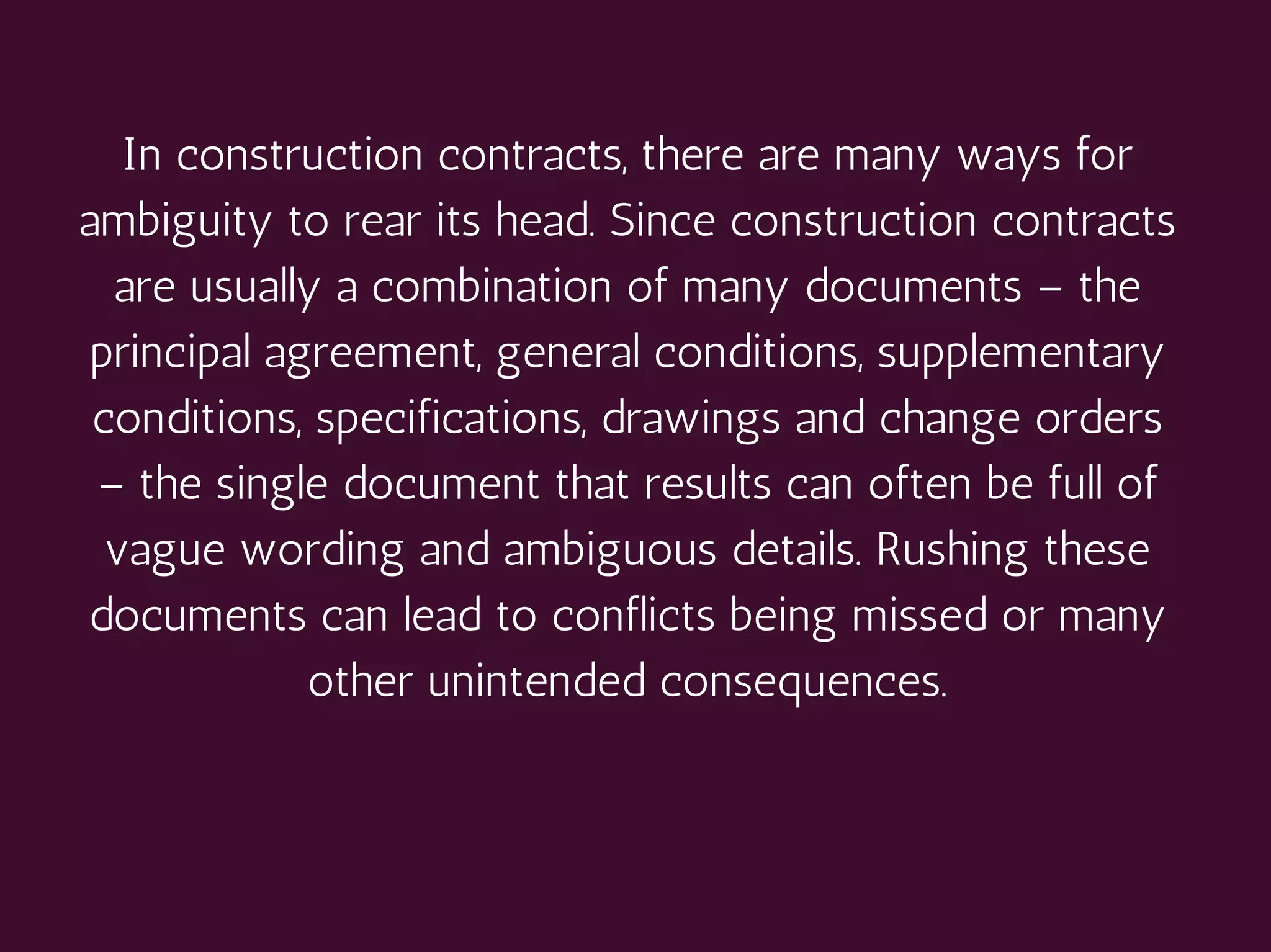 5 Ways to Avoid Ambiguity in Construction Contracts | PPT