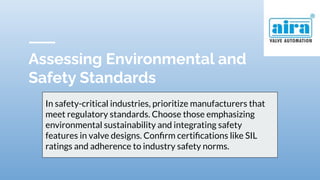 5 Ways to Choose the Right Control Valve Manufacturer | PPT