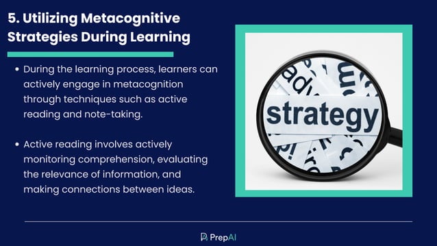 5 Ways to Develop Metacognitive Skills - By PrepAI | PDF