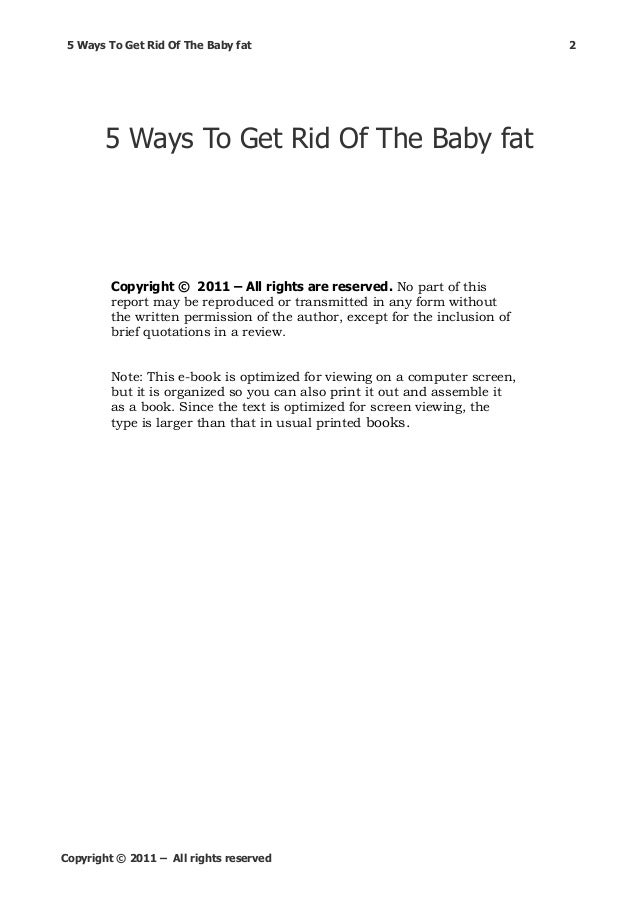 5 Ways To Get Rid Of The Baby Fat pdf 5-ways-to-get-rid-of-the-baby-fat-pdf