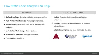 5 Ways to Accelerate Standards Compliance with Static Code Analysis | PDF