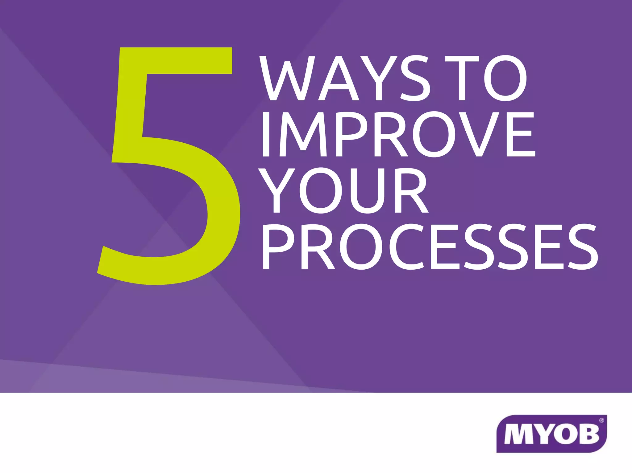 5 ways to improve business processes | PDF