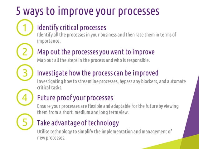 5 ways to improve business processes | PDF