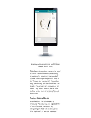 5 ways to increase manufacturing productivity with an mes | PDF