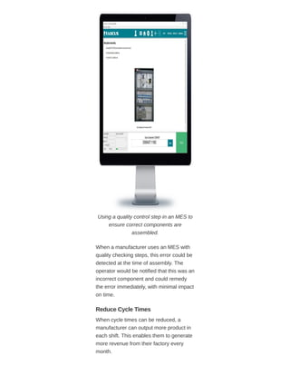 5 ways to increase manufacturing productivity with an mes | PDF