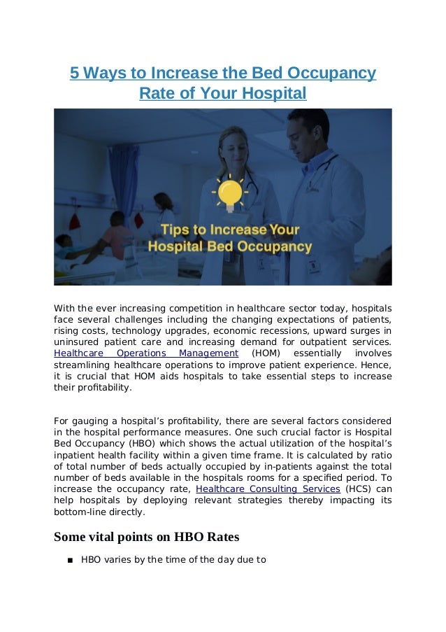 5 Ways To Increase The Bed Occupancy Rate Of Your Hospital 5 Ways To Increase The Bed Occupancy Rate Of Your Hospital