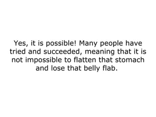 5 Ways to Lose Belly Flab | PPT | Digestive Disorders | Diseases and ...