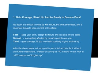 5 ways to overcome failure | PPTX