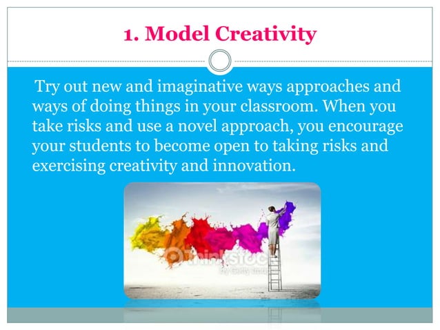 Ways to promote creativity and innovation | PPTX | Education