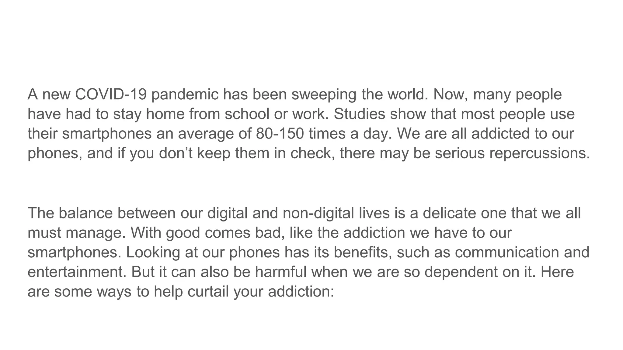 5 Ways to Reduce Smartphone Addiction | PPTX