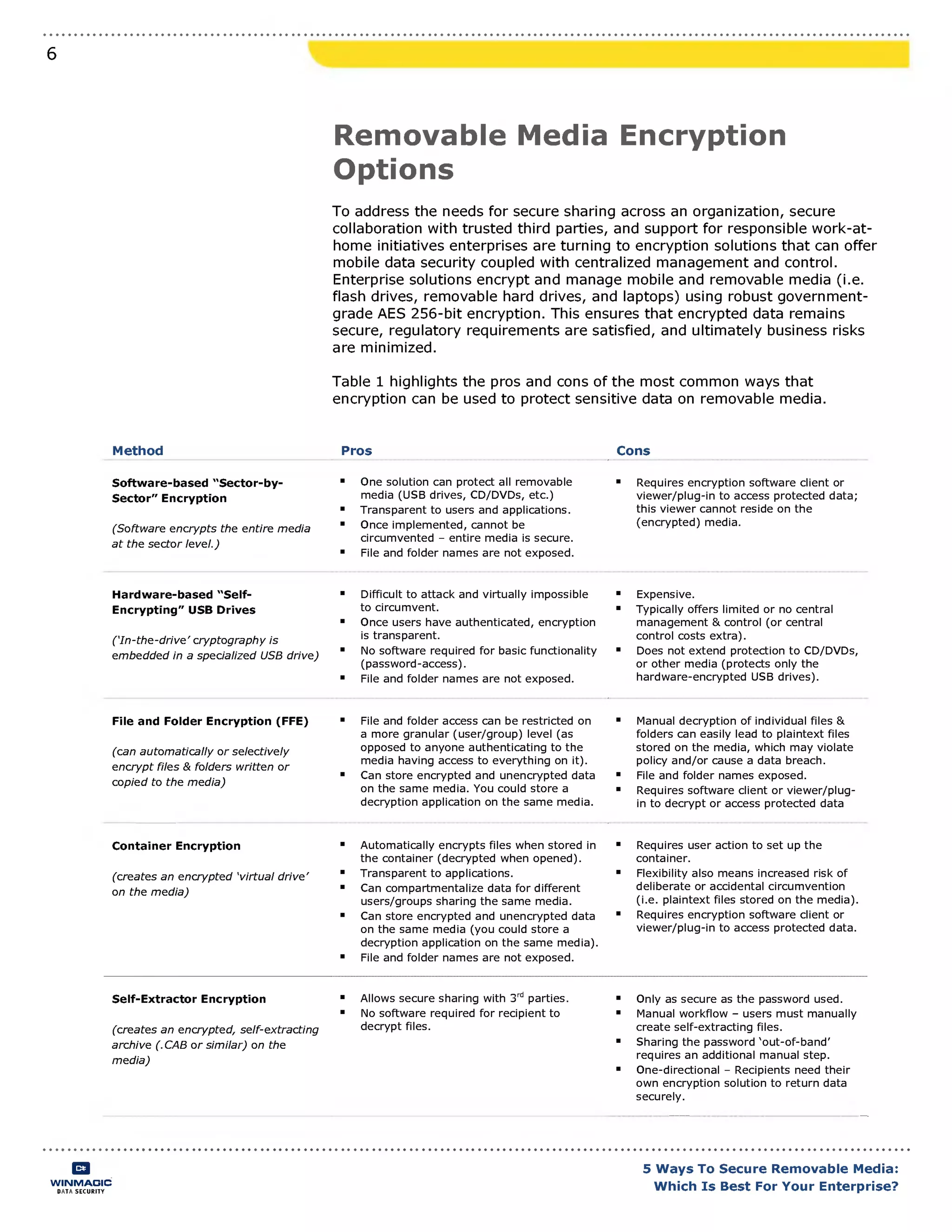 5 ways to Secure Removable Media | PDF