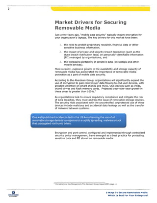 5 ways to Secure Removable Media | PDF