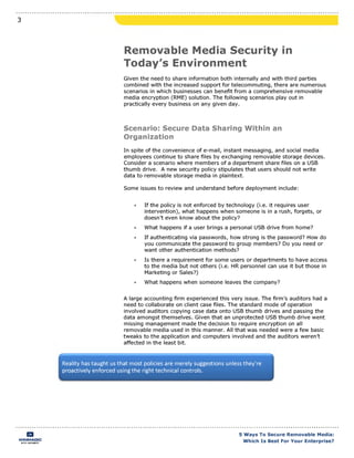 5 ways to Secure Removable Media | PDF