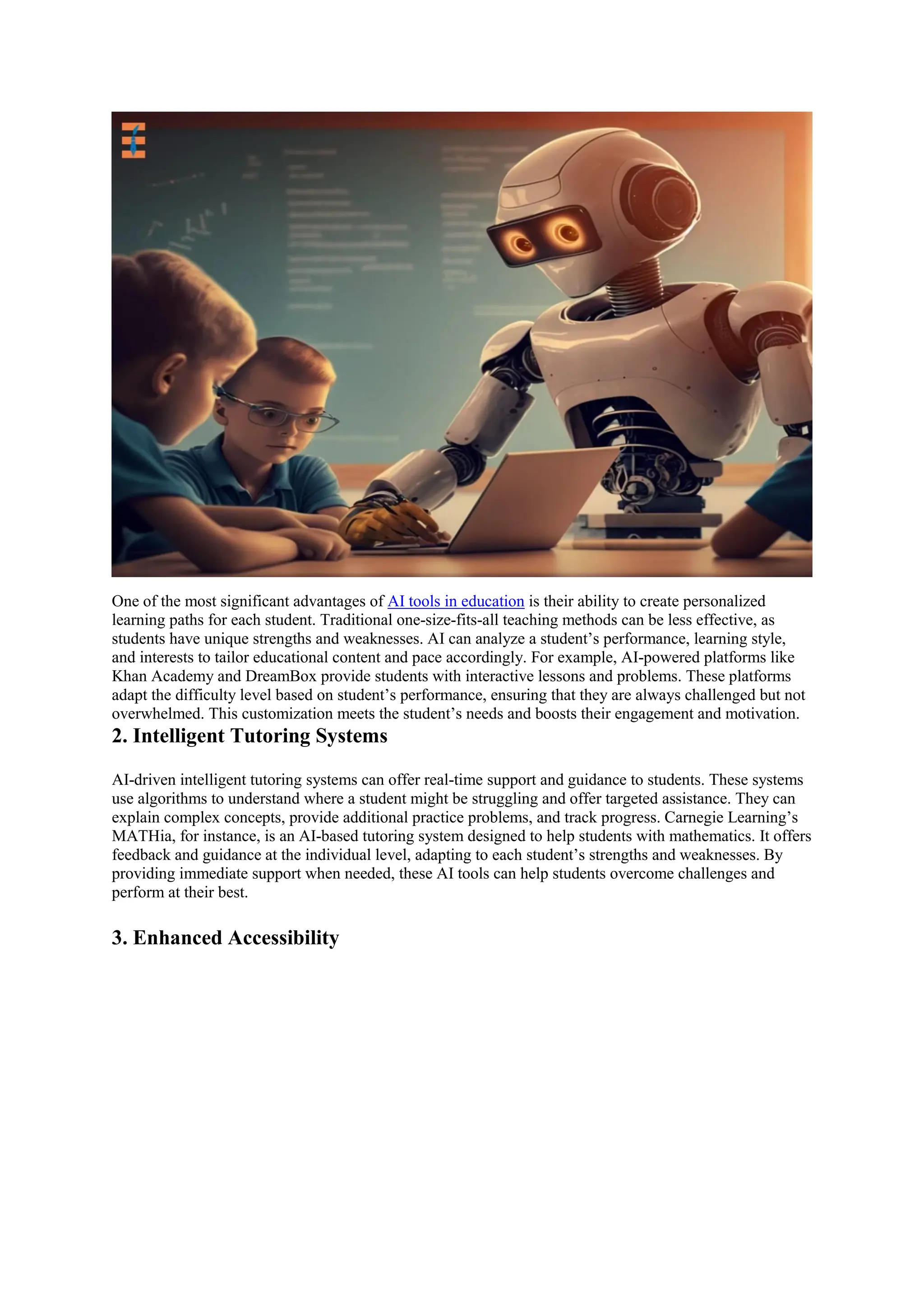 5 Best Ways To Use Ai Tools To Meet Students’ Needs | Future Education Magazine | PDF ...