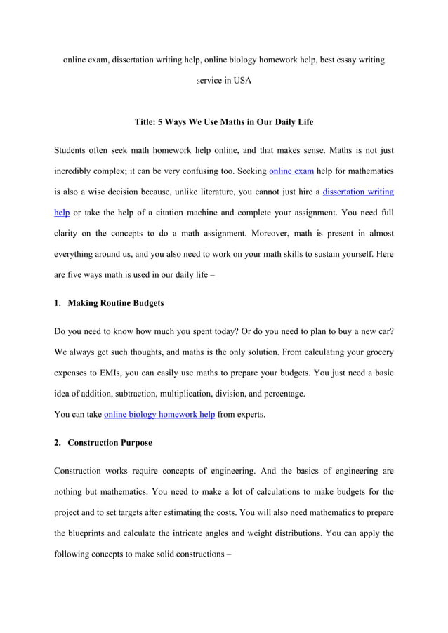 5 Ways We Use Maths In Our Daily Life 5 Ways We Use Maths In Our Daily Life