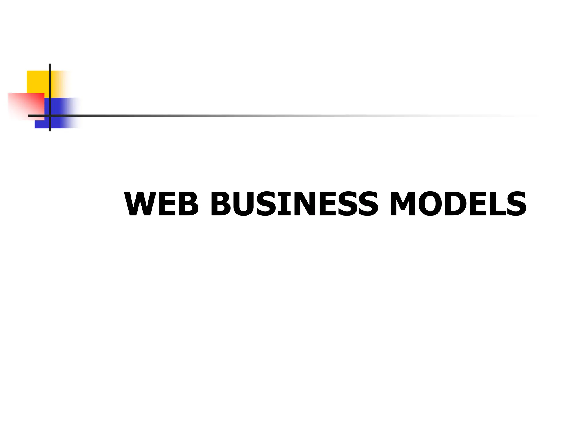 Web business Models helpful for digital marketing process | PPT