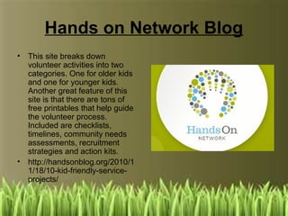 5 websites for community service project ideas | PPT