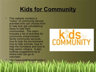 Community Service Project Ideas