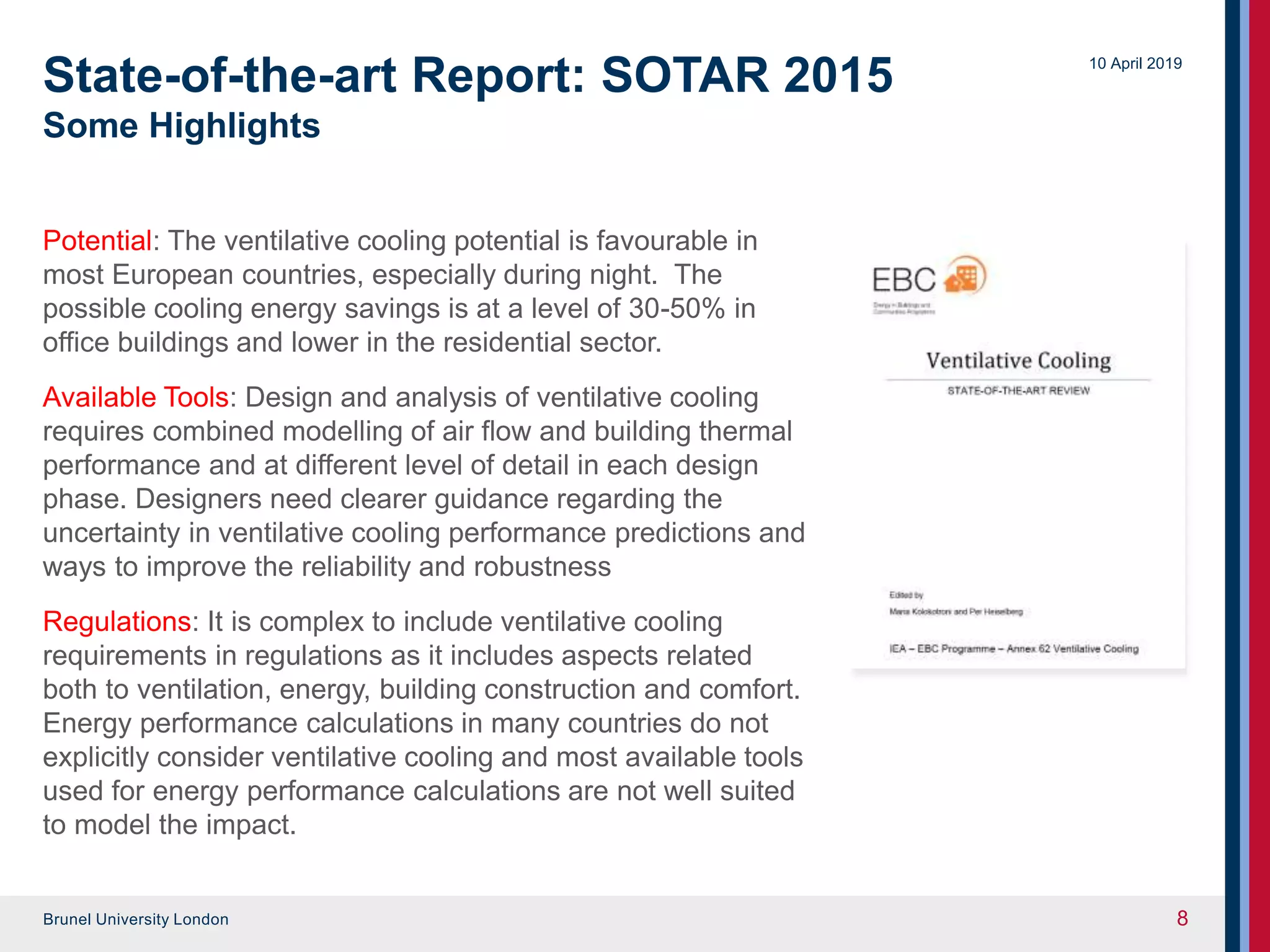 IEA EBC Annex 62 Ventilative cooling | PPTX