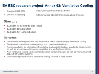 IEA EBC Annex 62 Ventilative cooling | PPT