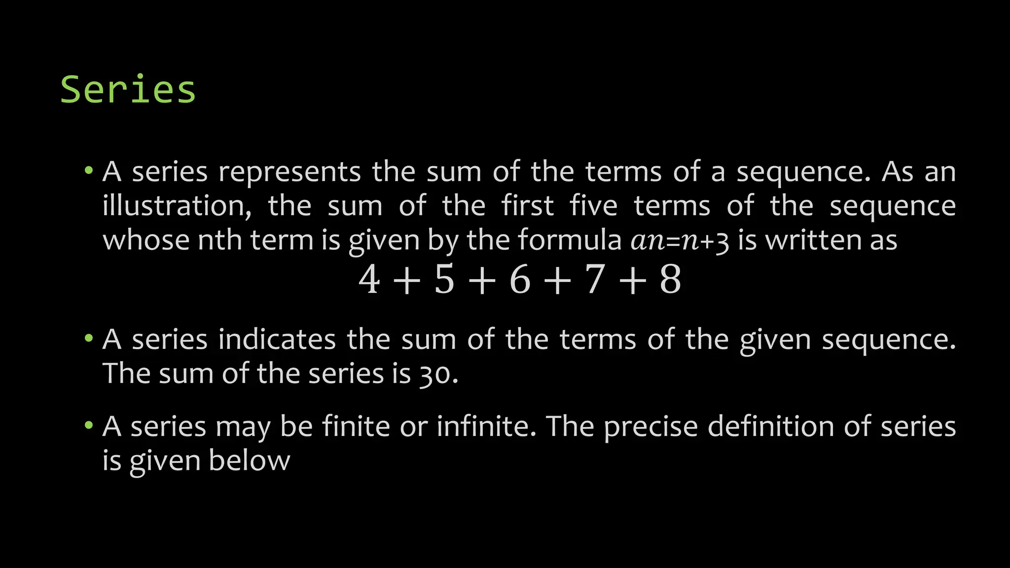 5 Week 5 Pre Calculus Sigma Notation Series Pdf