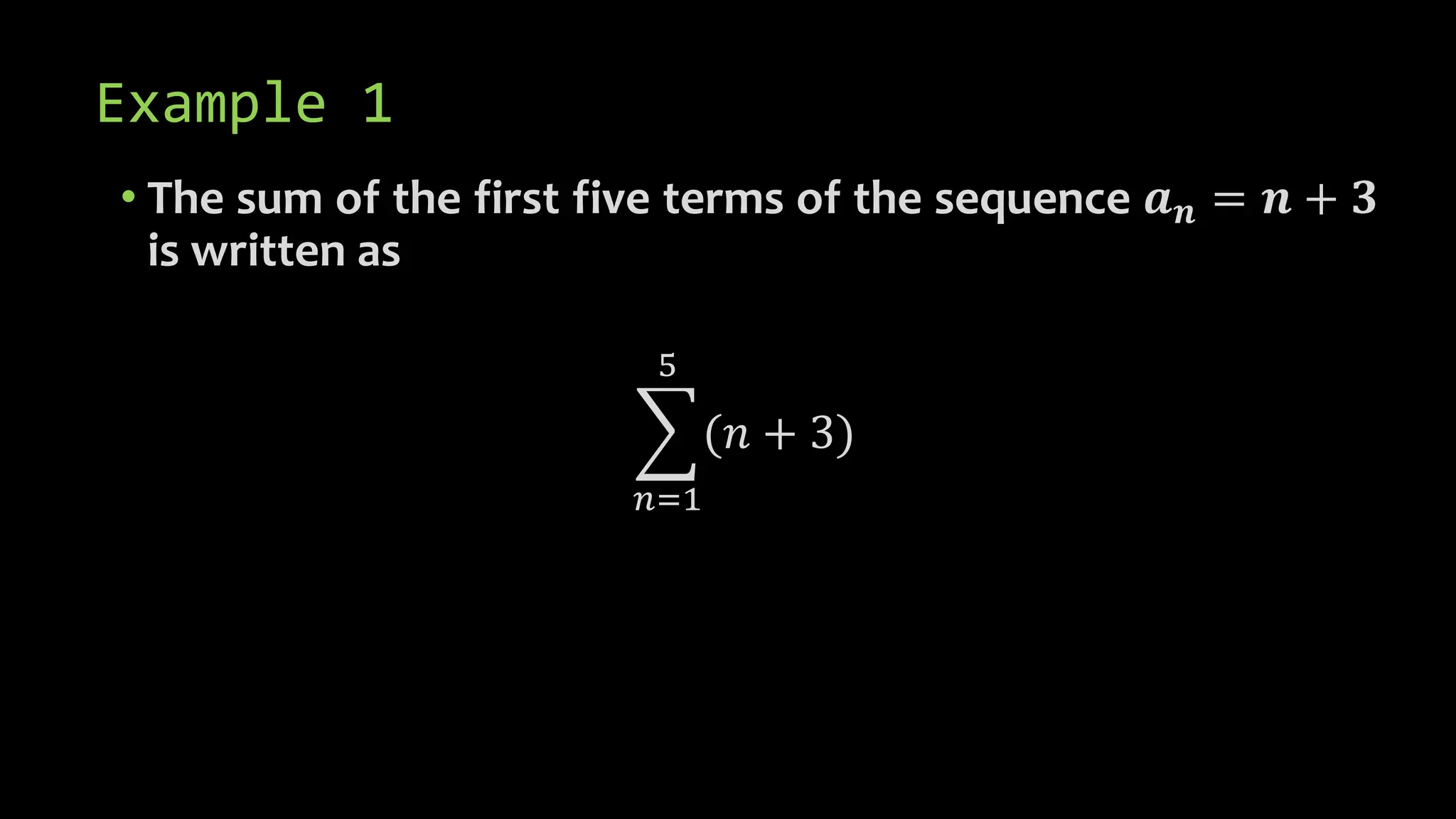 5 Week 5 Pre Calculus Sigma Notation Series Pdf