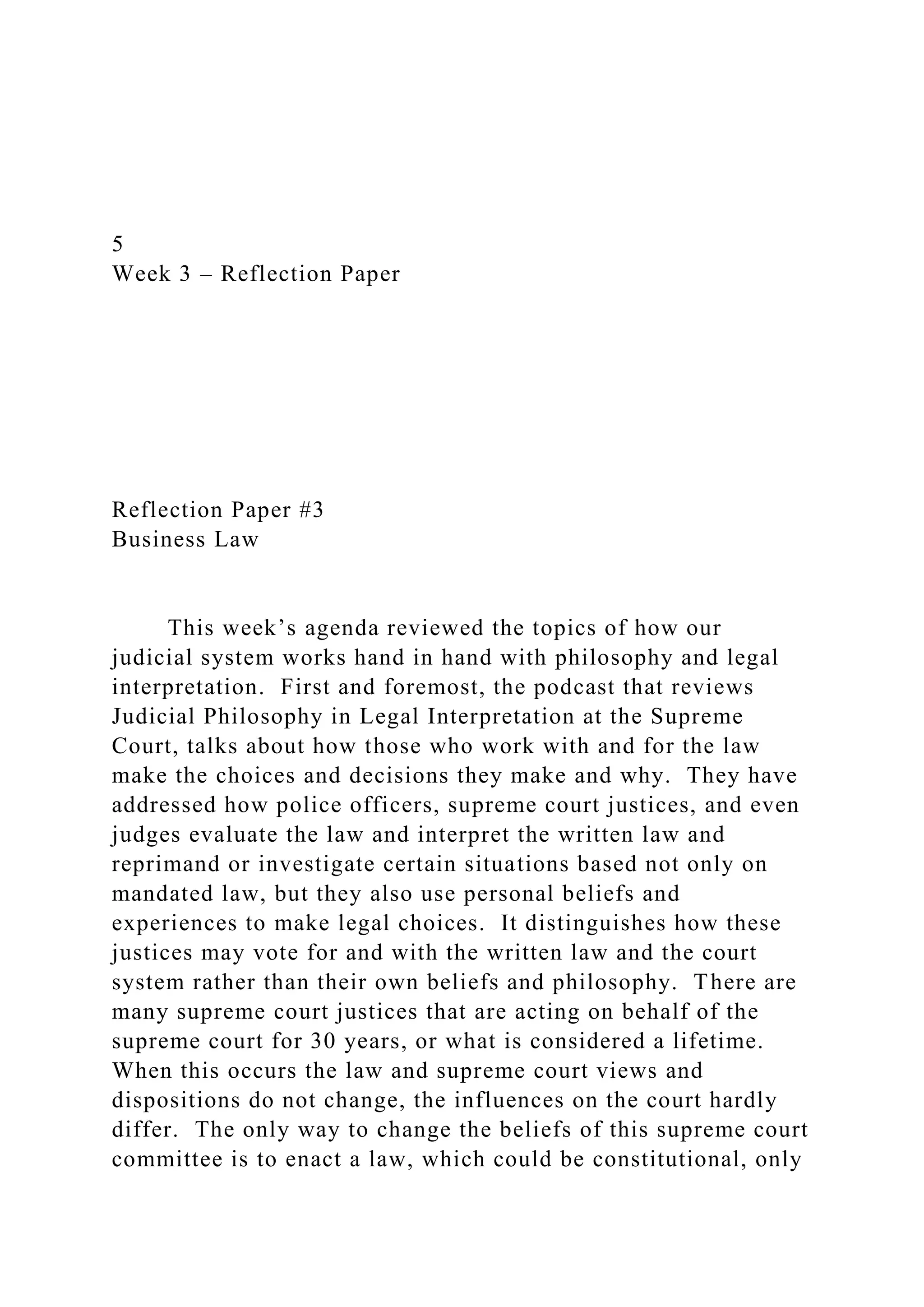 5Week 3 – Reflection Paper Reflection Paper .docx