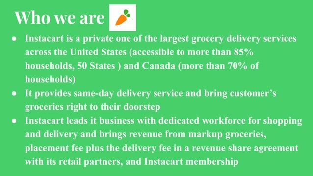Instacart Product Discovery | PPT