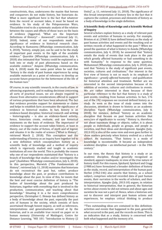 What is History The Science of the Past in Perspective | PDF