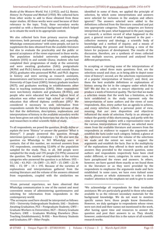 What is History The Science of the Past in Perspective | PDF