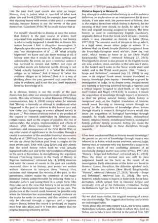 What is History The Science of the Past in Perspective | PDF