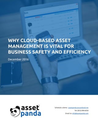 Why Cloud-Based Asset Management Is Vital for Business Safety and Efficiency | PDF