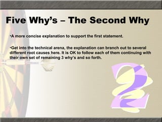 5 why analysis | PPT