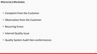 5 why analysis training presentaion | PPTX