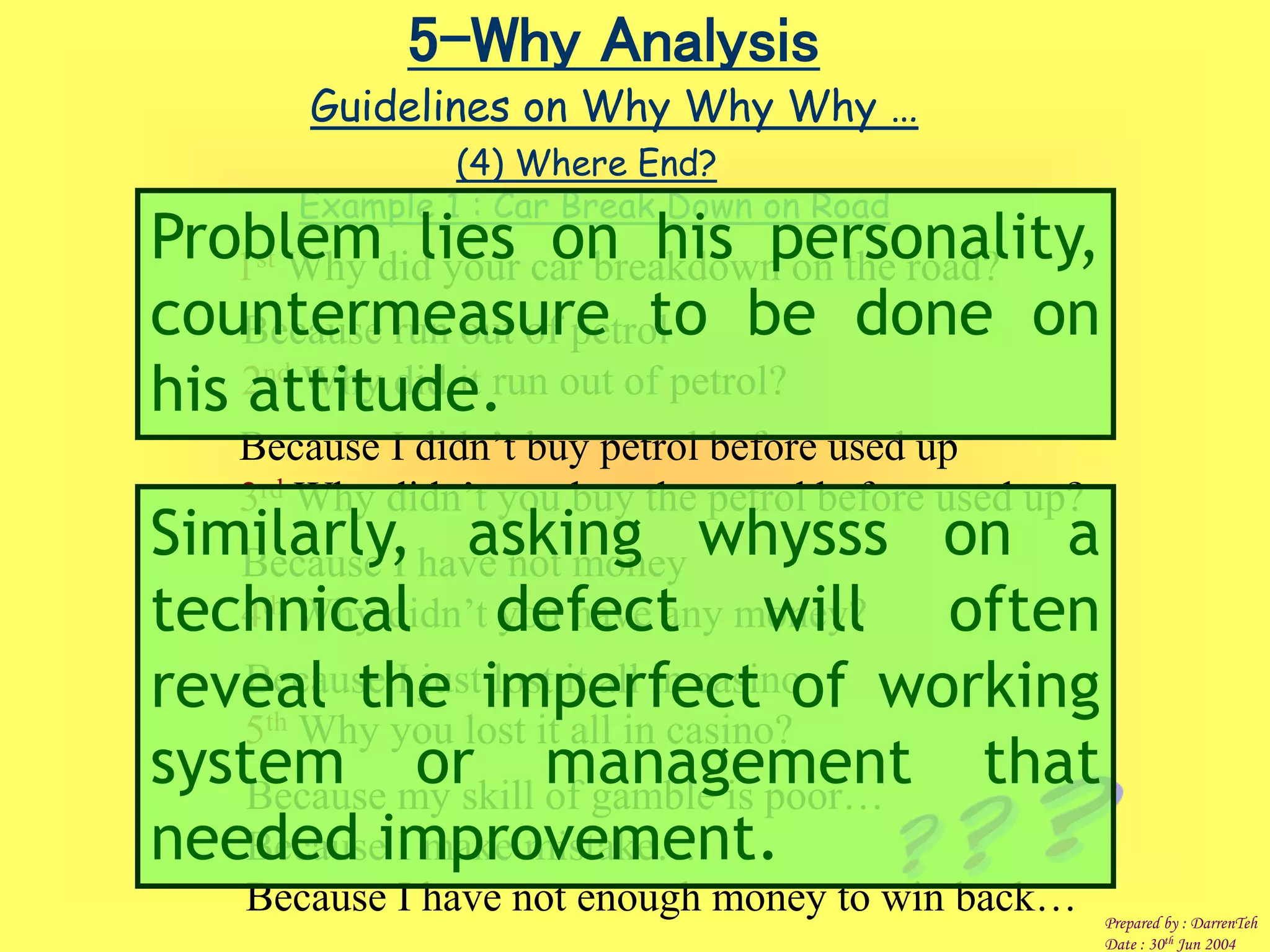 5why guideline | PPT